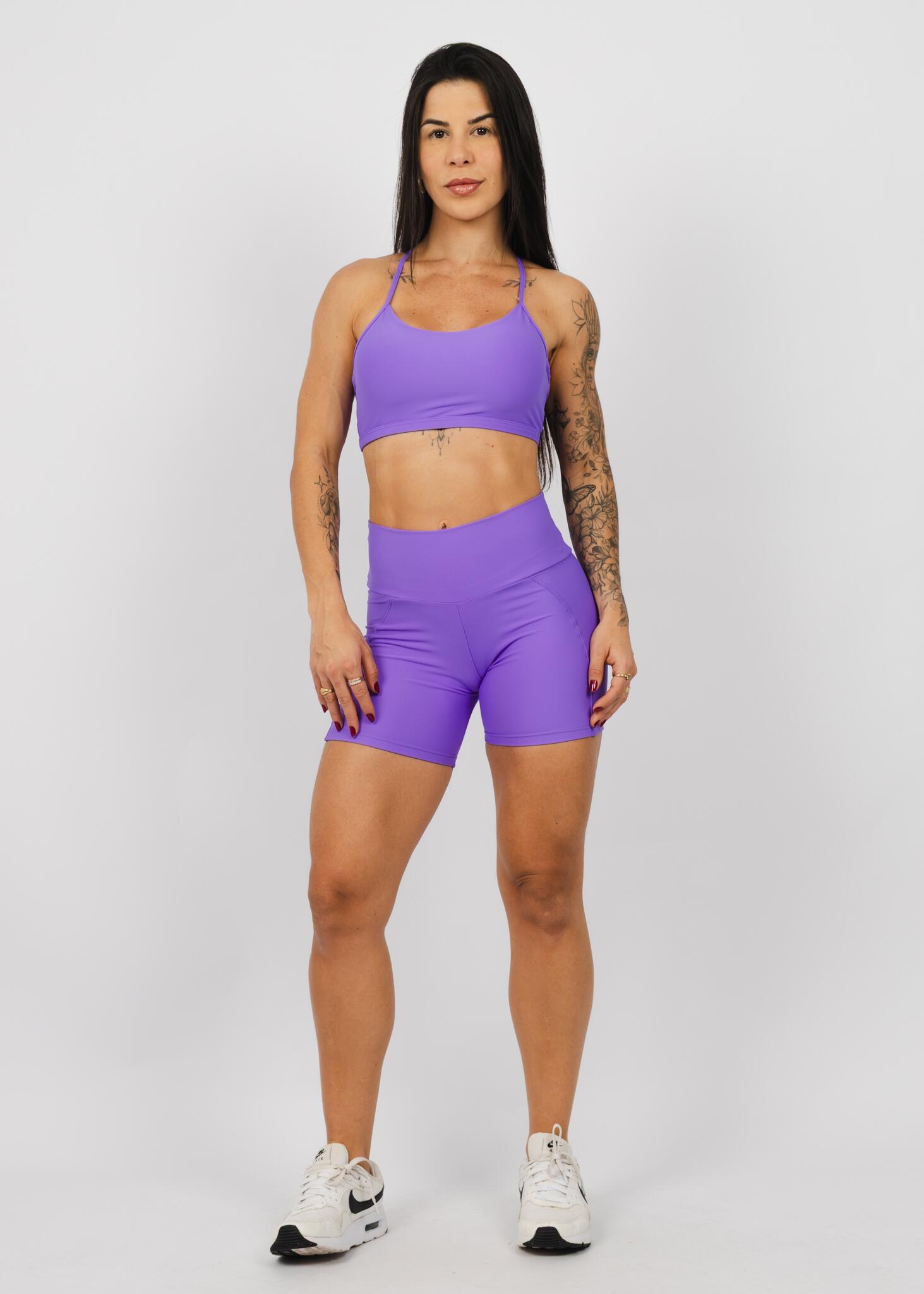 Comprar Conjunto Short Básico Suplex + Top Lily Deep Purple