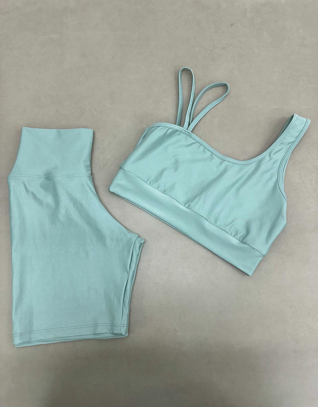 Comprar Conjunto Bermuda + Top Ray Compressão Suspiro - Dalu Fitness ...