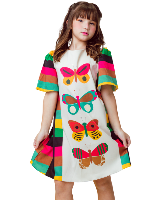 Comprar Vestido Bibia Butterfly - Loja infantil CONTEM COR KIDS