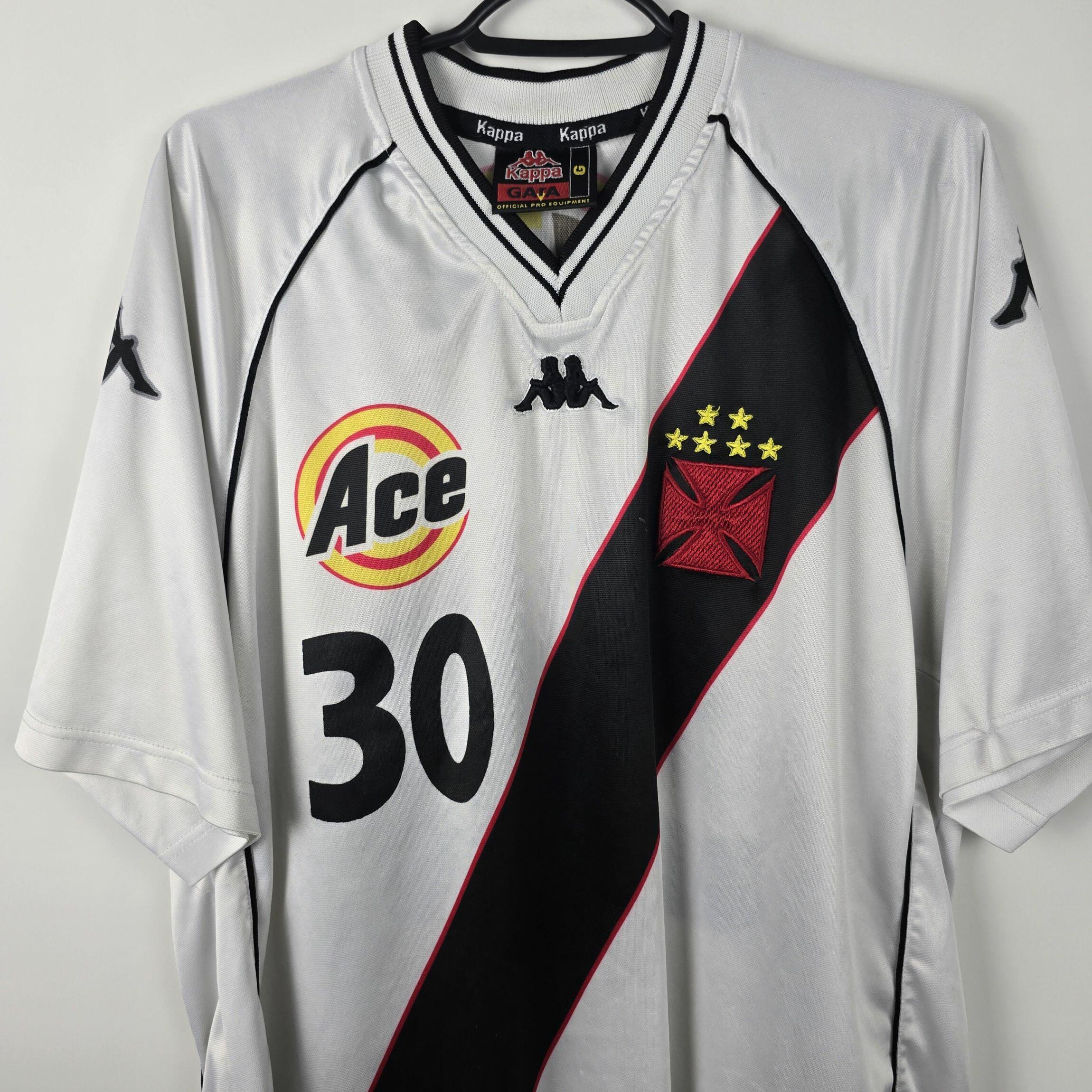Comprar Camisa Vasco da Gama Kappa ACE 2000 Branca #30 de Jogo Campeão ...