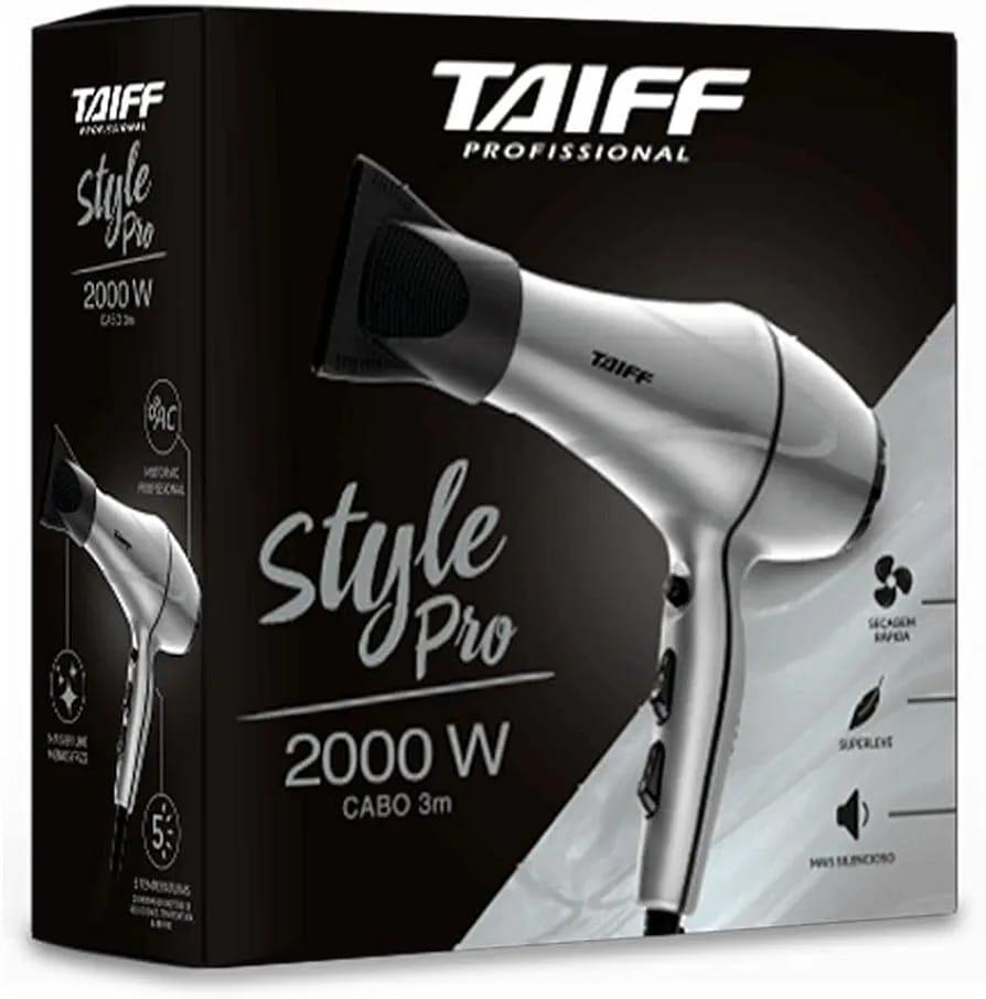 Secador de Cabelo Taiff Style Pro 2000w Cinza 220V Em Promoção
