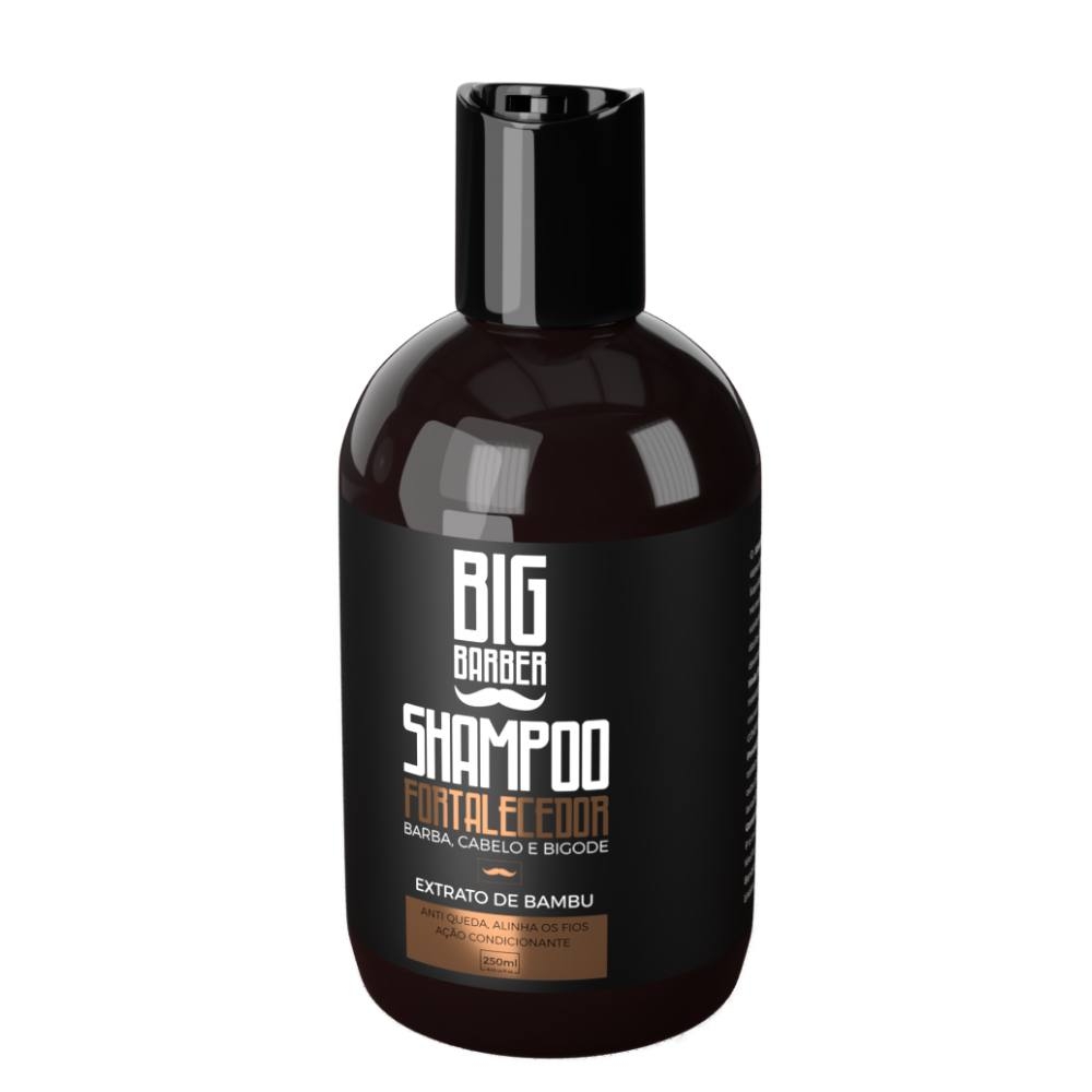 Kit 3 Shampoo Fortalecedor Para Barba E Cabelo Big Barber 250ml - a ...