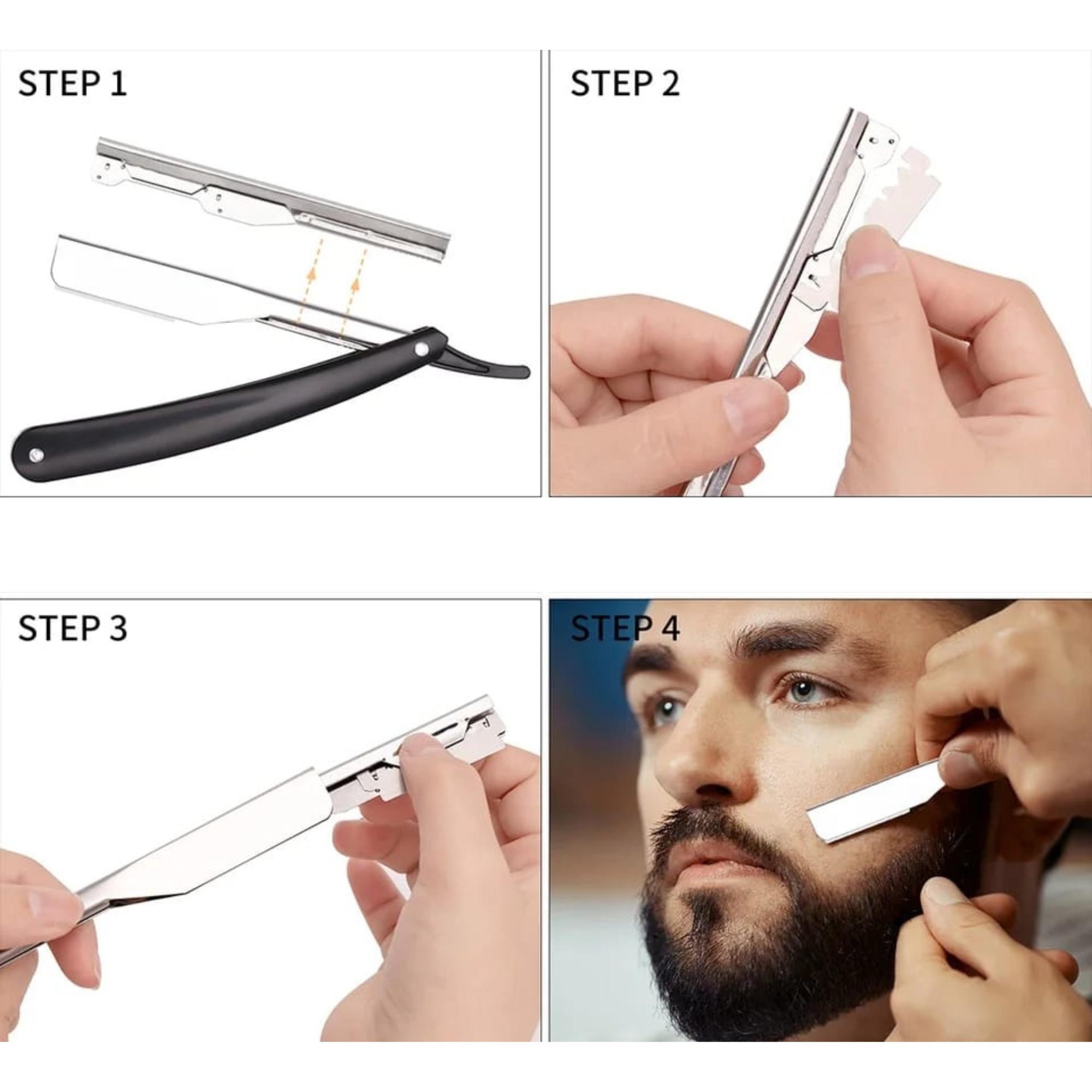 Navalha Navalhete Inox Navalha Para Barbear C/ Gaveta Barber - a partir ...