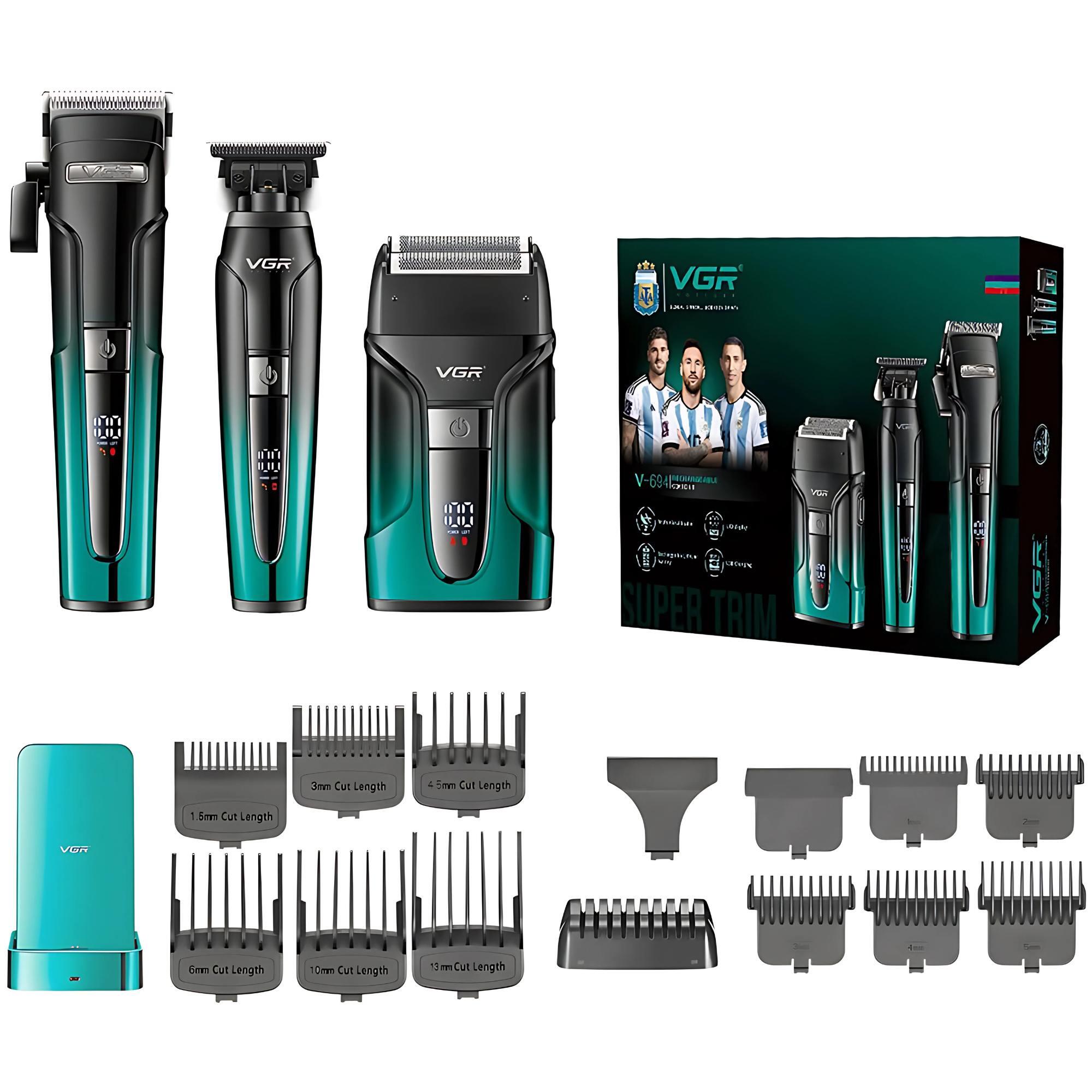 Kit Maquinas VGR V-694 Corte + Acabamento + Shaver Promoção - a partir ...