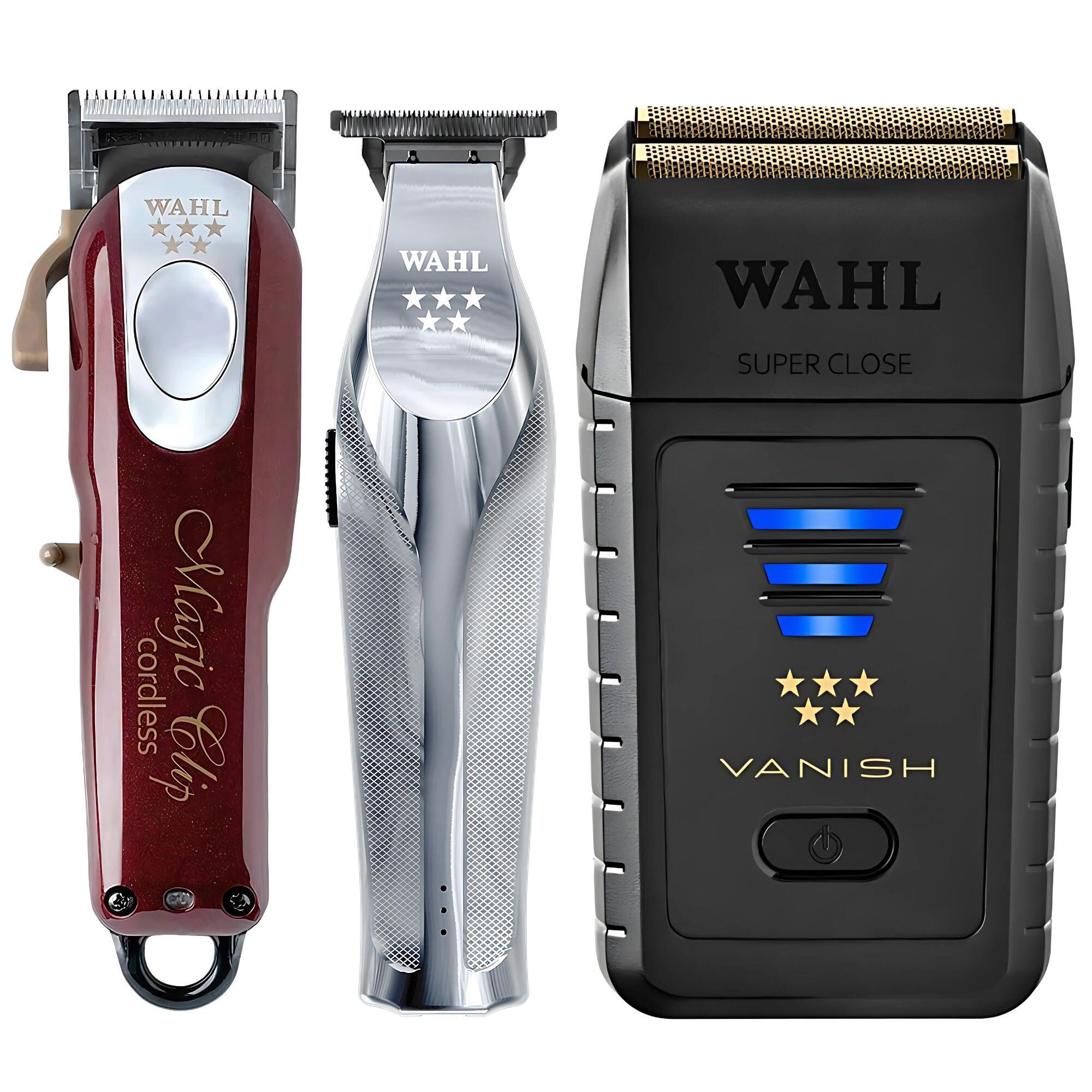 Kit Maquinas Wahl Magic Clip + Hi-Viz + Vanish Em Promoção