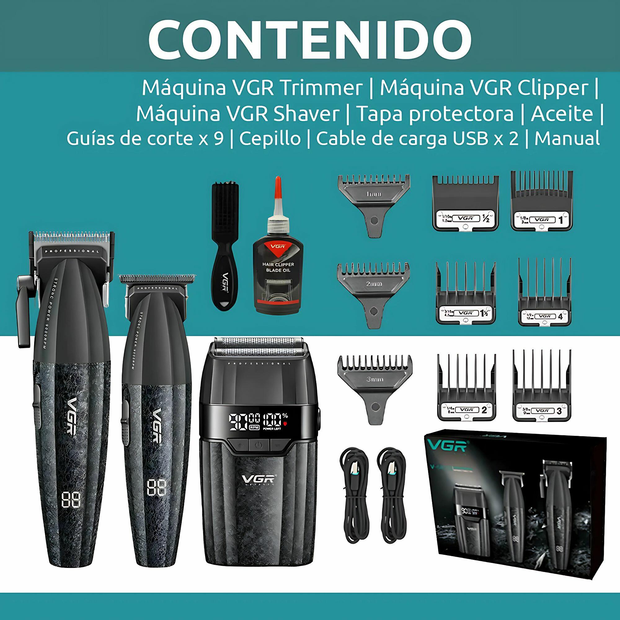 Kit Maquinas Vgr V-640 S Corte + Acabamento + Shaver Em Promoção - a ...