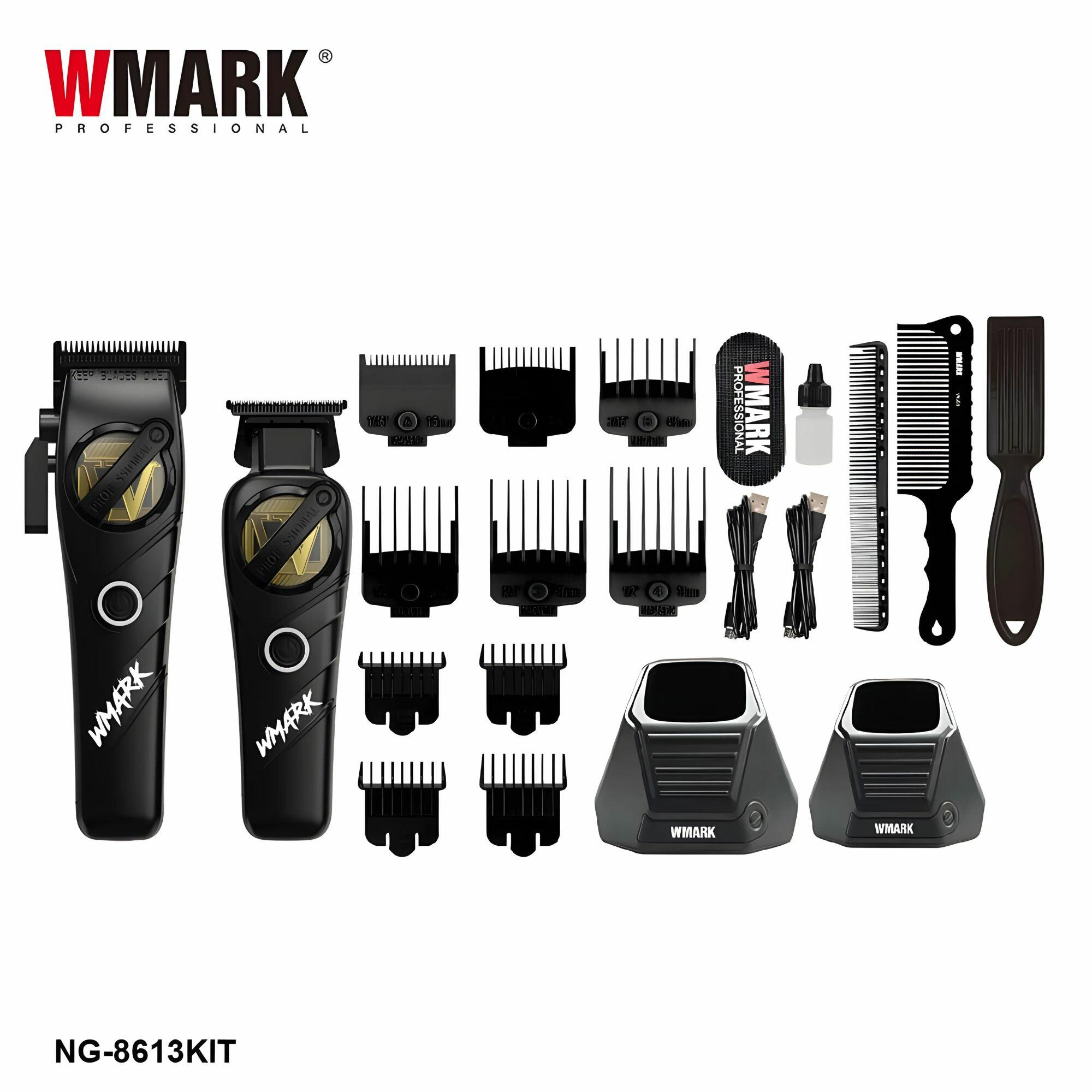 Kit Maquinas Corte + Acabamento Wmark Ng 8613 Preto Bivolt - a partir ...