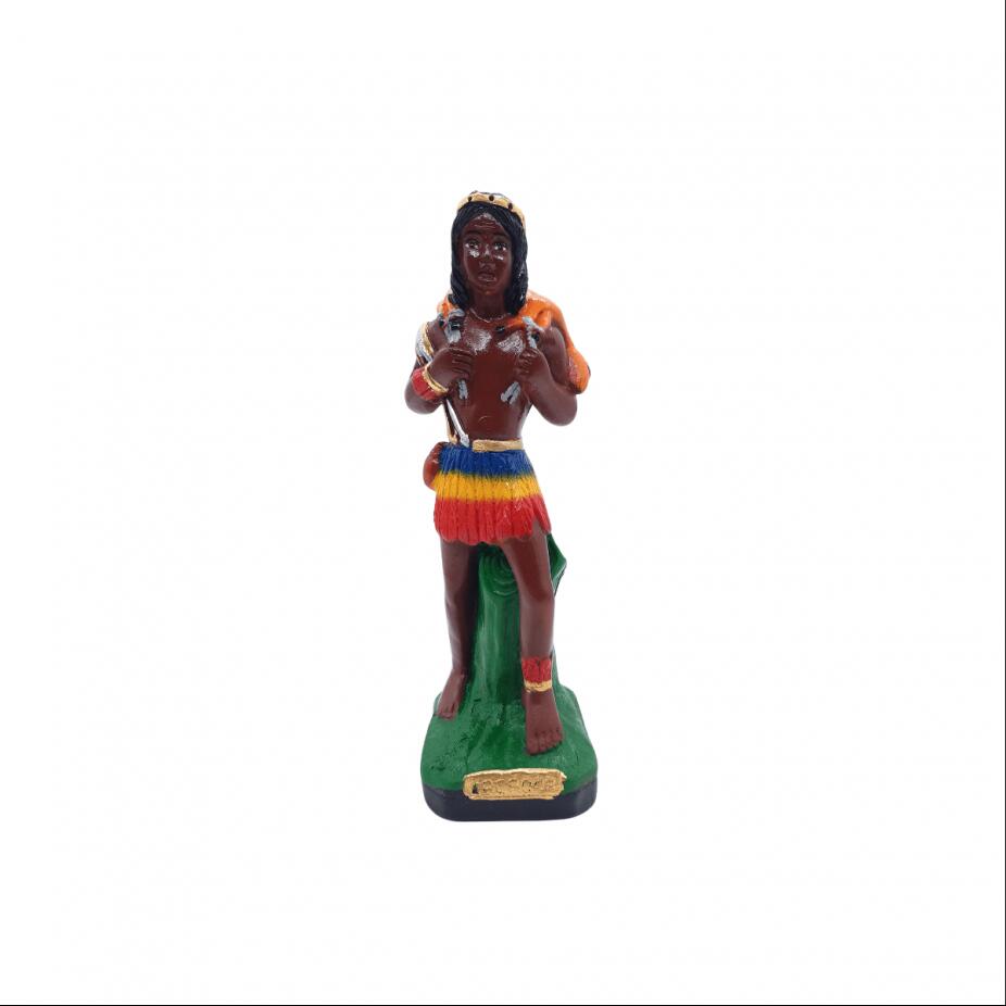 Comprar IMAGEM CABOCLO CAÇADOR 20CM EM GESSO UNIDADE - R$49,90
