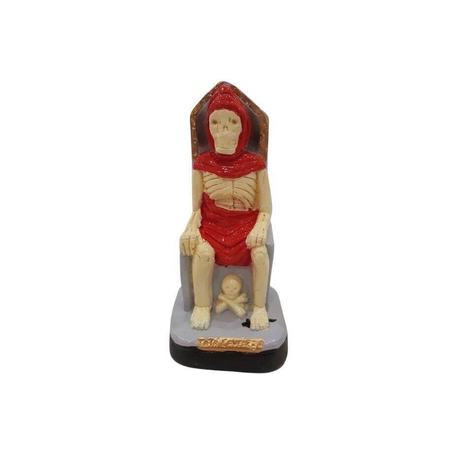 Comprar IMAGEM EXU TATA CAVEIRA VERMELHO 20CM EM GESSO UNIDADE - R$49,90