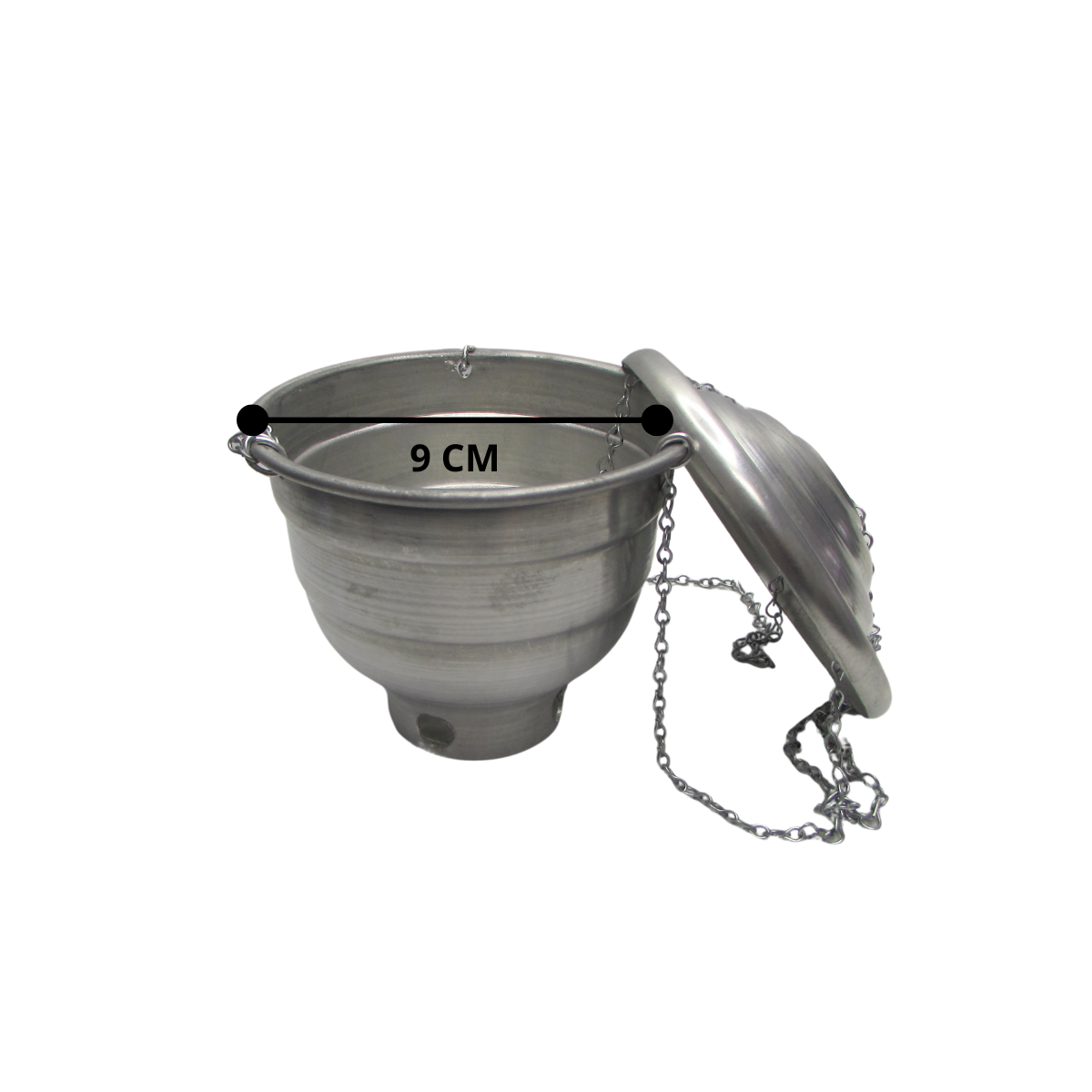 Comprar TURÍBULO PEQUENO EM ALUMÍNIO UNIDADE - R$16,00