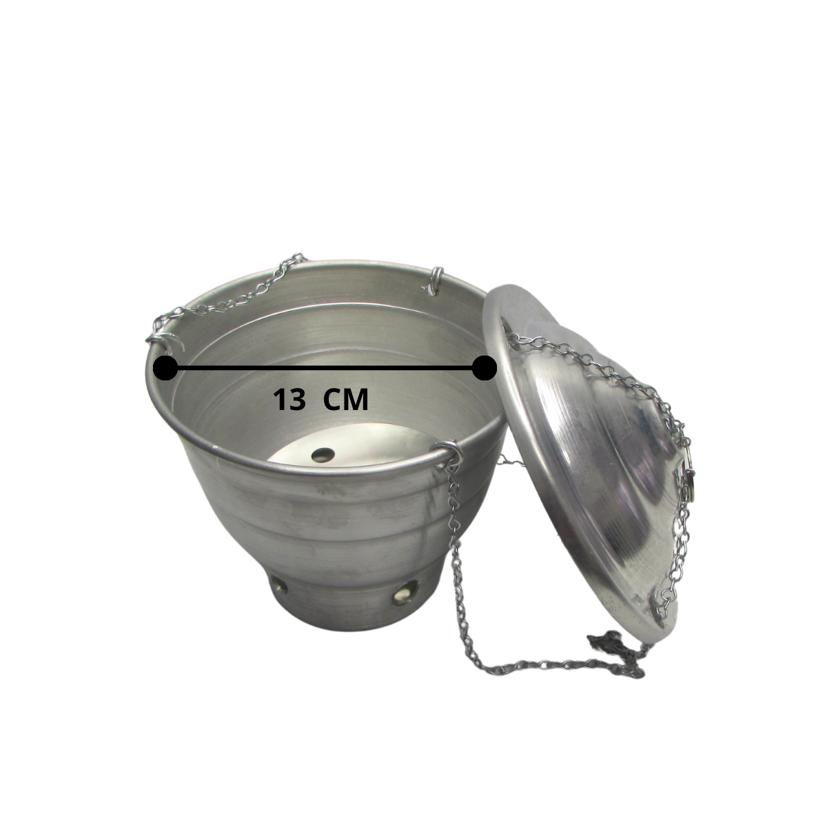 Comprar TURÍBULO GRANDE EM ALUMÍNIO UNIDADE - R$23,90