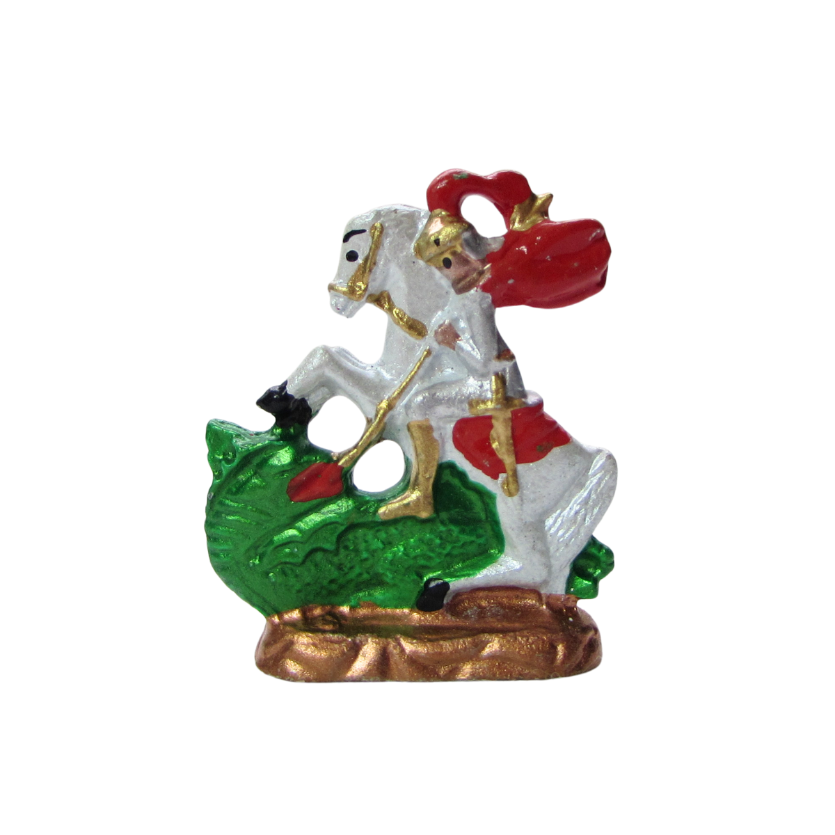 Comprar IMAGEM DE CHUMBO 5CM COLORIDA SÃO JORGE UNIDADE