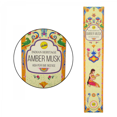 Comprar INCENSO GOLDEN INDIA SREEVANI AMBER MUSK (AMBÂR E ALMÍSCAR) 15G ...