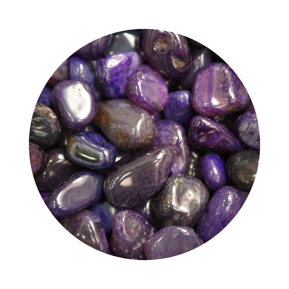 Comprar PEDRA ROLADA ÁGATA ROXA UNIDADE