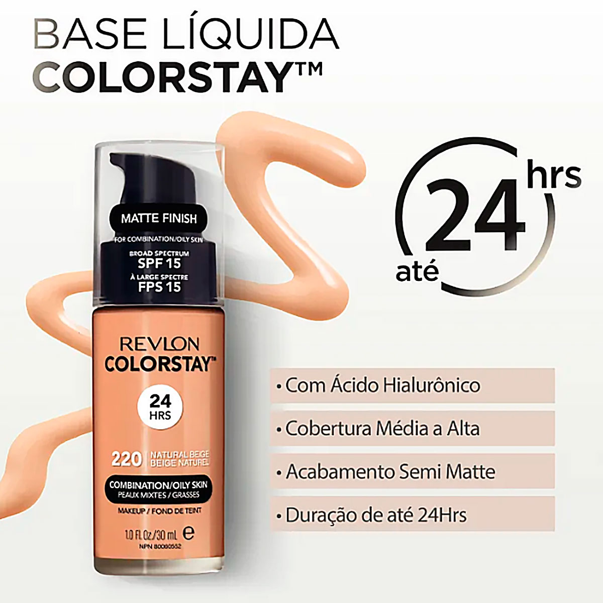 Comprar Revlon ColorStay 24 Horas Pele Mista à Oleosa FPS15 300 Golden ...