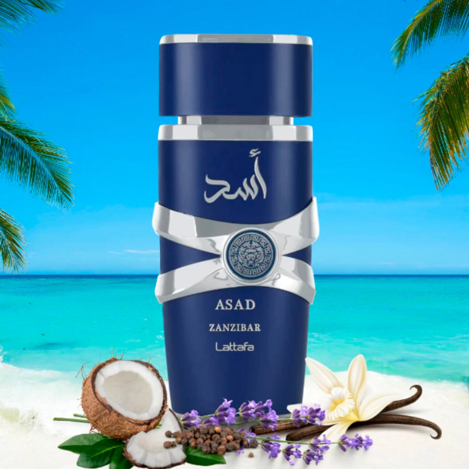 Perfume Masculino Asad Zanzibar de Lattafa Perfumes Eau de Parfum 100ml