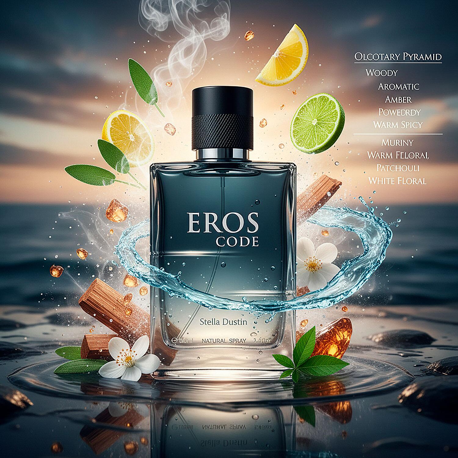 Stella Dustin Eros Code Eau de Parfum Masculino 100ml